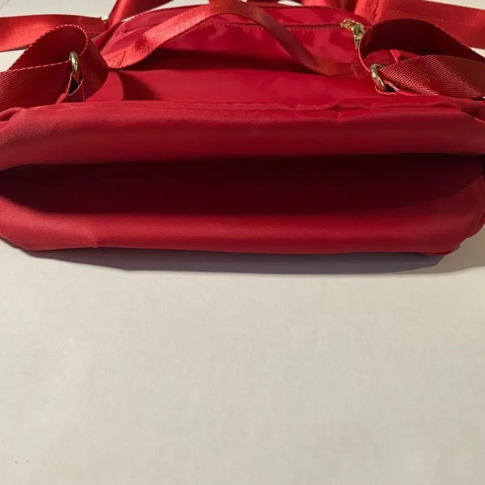 Yuesite | Bags | Yuesite Nwot Backpack Bag Nylon Color Maroon With Gold ...